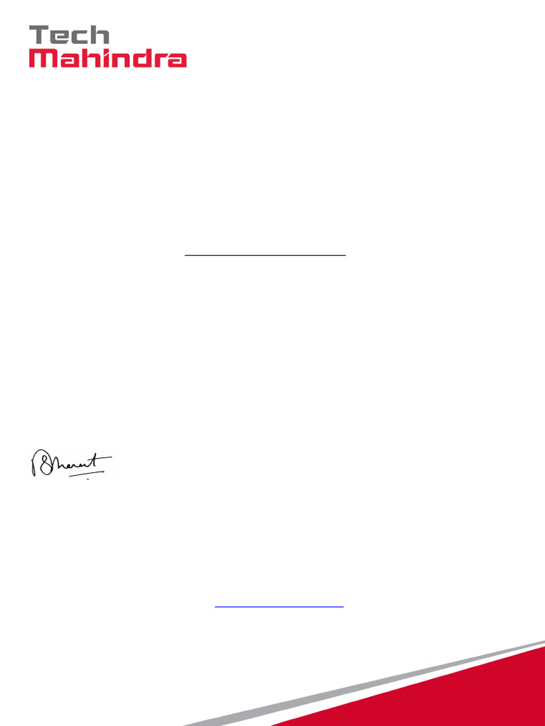 Tech Mahindra Resignation Acceptance Email | PDF