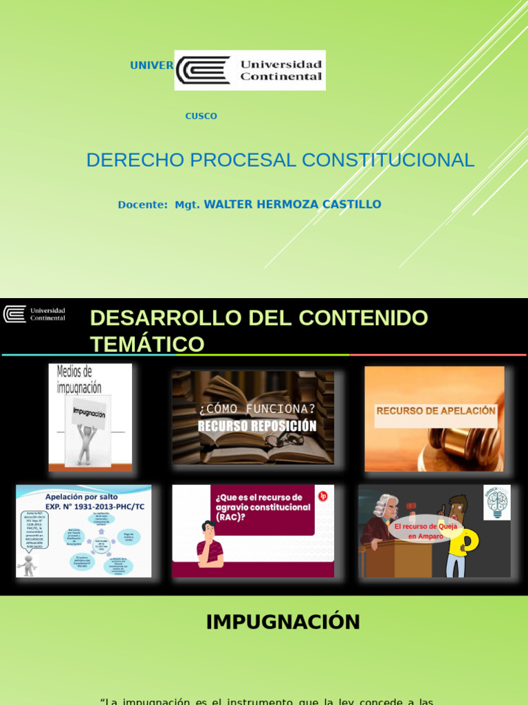 Cuarta Semana - Derecho Procesal Constitucional | PDF | Sentencia (ley) | Ley procesal