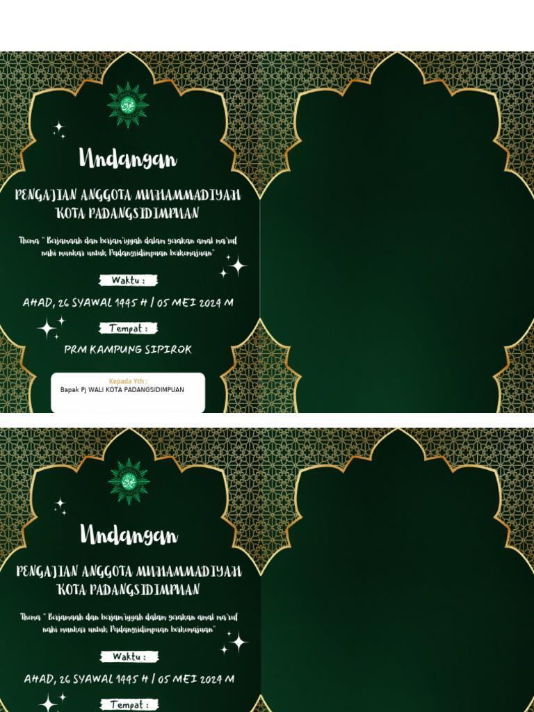 Undangan VIP Pengajian 05 Mei 2024 | PDF | Perjalanan