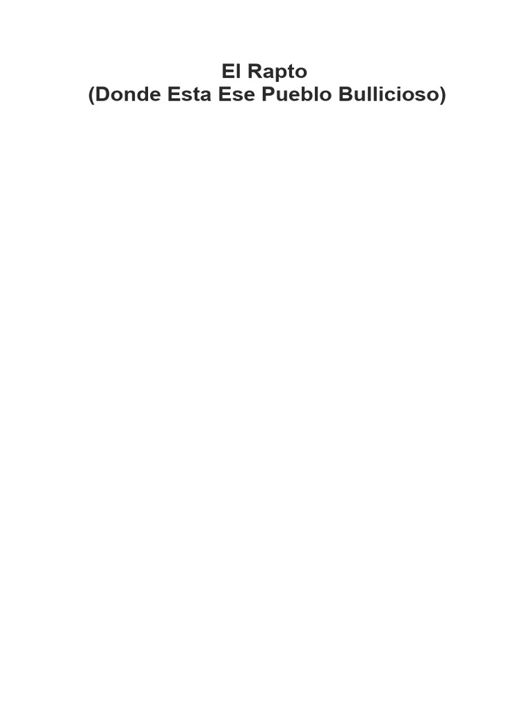 El Rapto | PDF