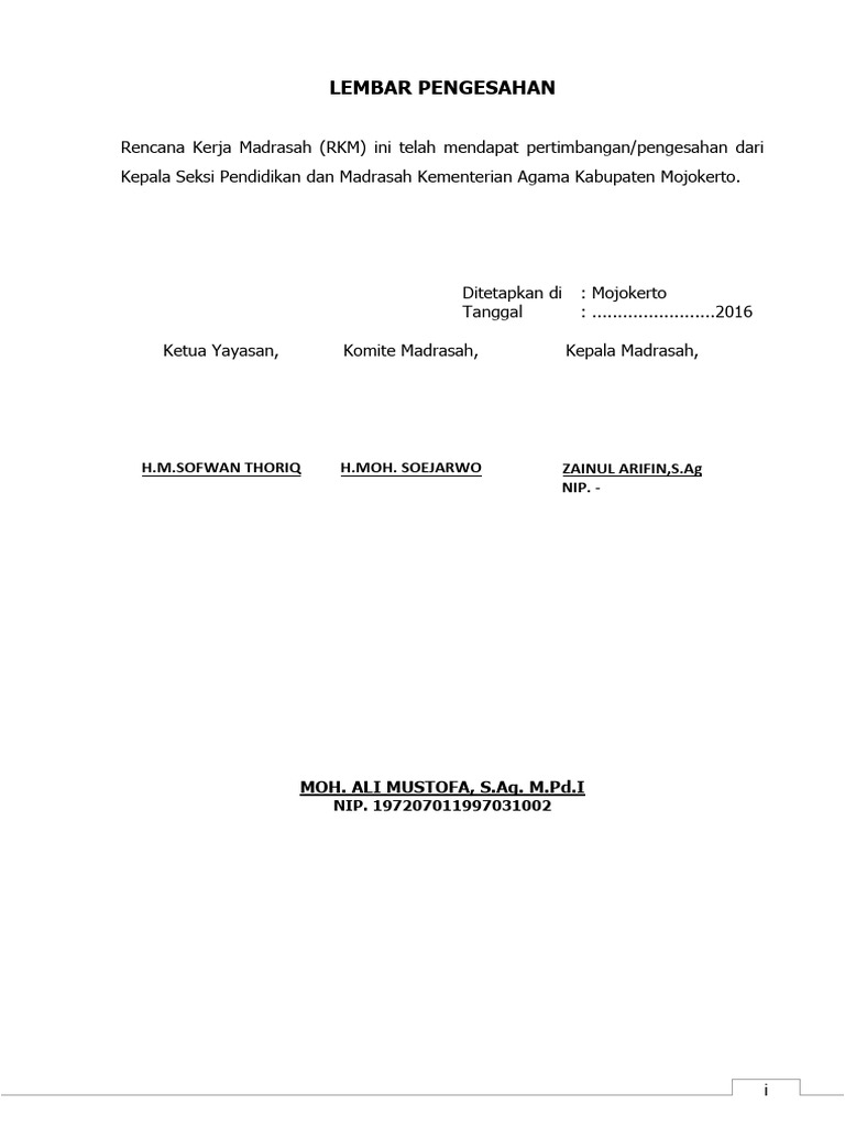 Pengesahan PKG | PDF | Karier & Perkembangan