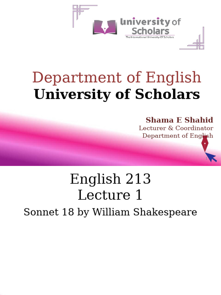 Shakespeare Sonnet | PDF | Shakespeare's Sonnets | Metre (Poetry)