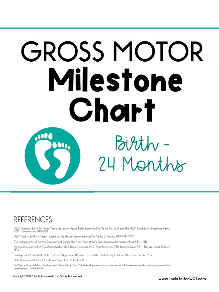 GM Milestone Chart Birth - 24 Months | PDF | Self-Improvement