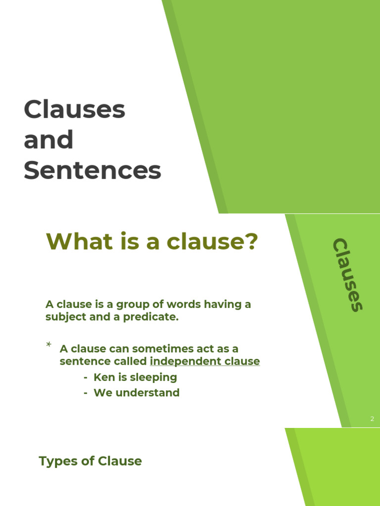 Understanding Clauses and Sentences | PDF | Sentence (Linguistics) | Clause