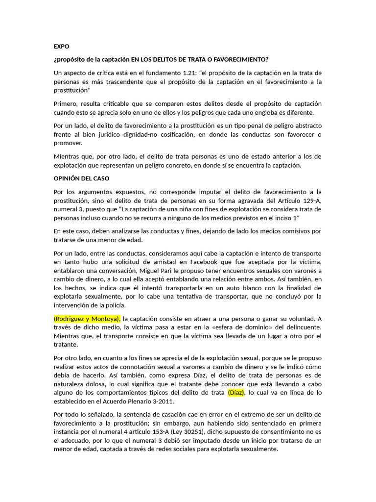 Final Expo | PDF | Trata de personas | Justicia