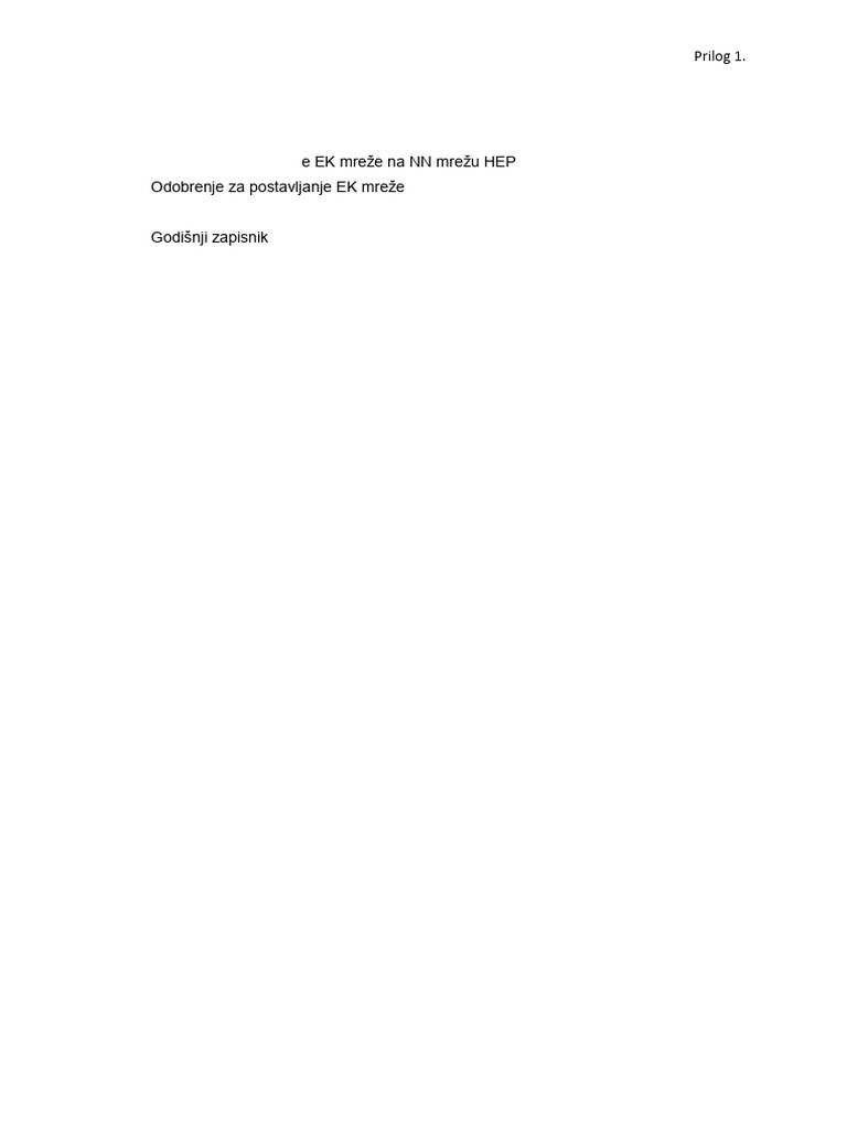 Prilog 1 - Obrasci | PDF