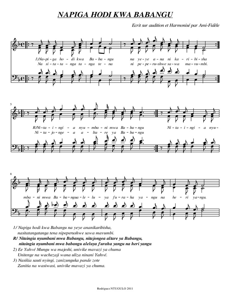 Napiga Hodi Kwa Babangu | PDF