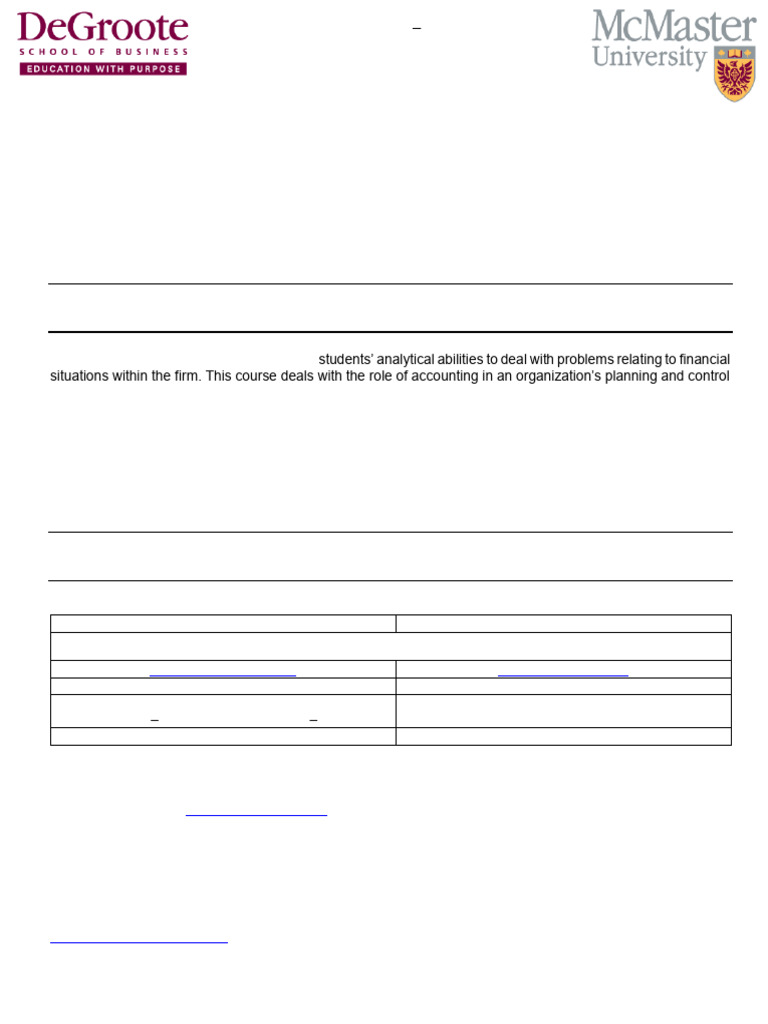 Managerial Accounting-McMaster | PDF | Plagiarism | Academic Dishonesty