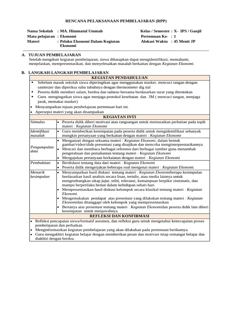 RPS | PDF | Sains & Matematika
