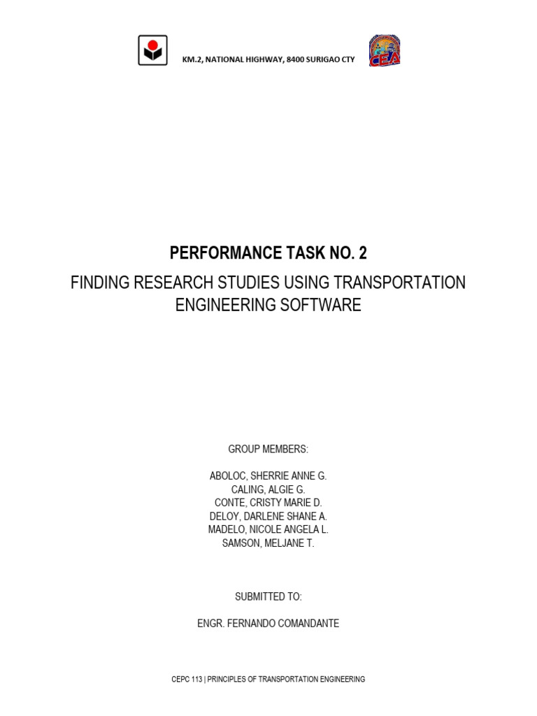 Group Performance Task 2 | PDF | Simulation | Public Transport