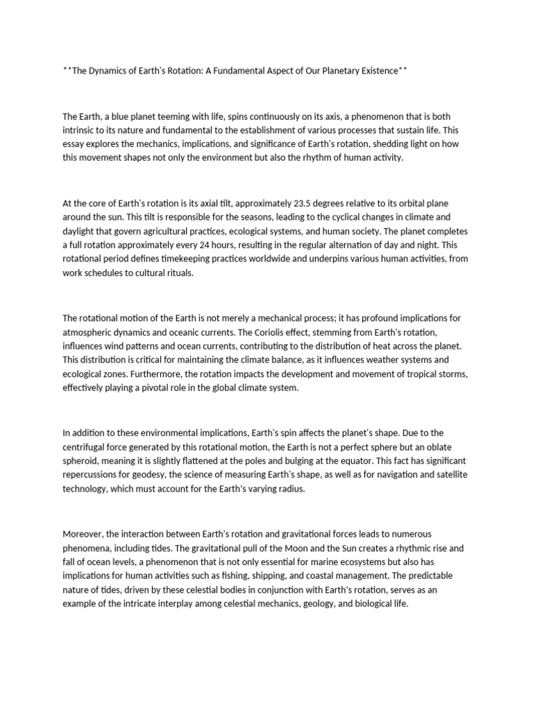 Earth | PDF | Earth | Rotation