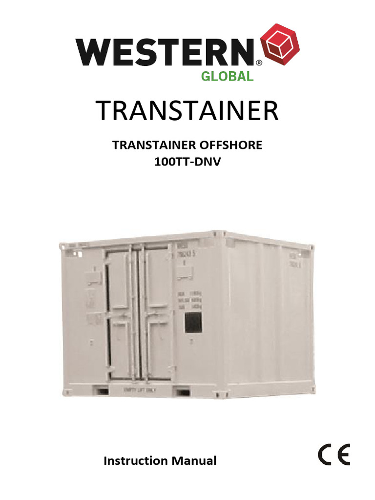 TransTainer 100TT-DNV Global Instruction Manual | PDF | Valve | Crane ...