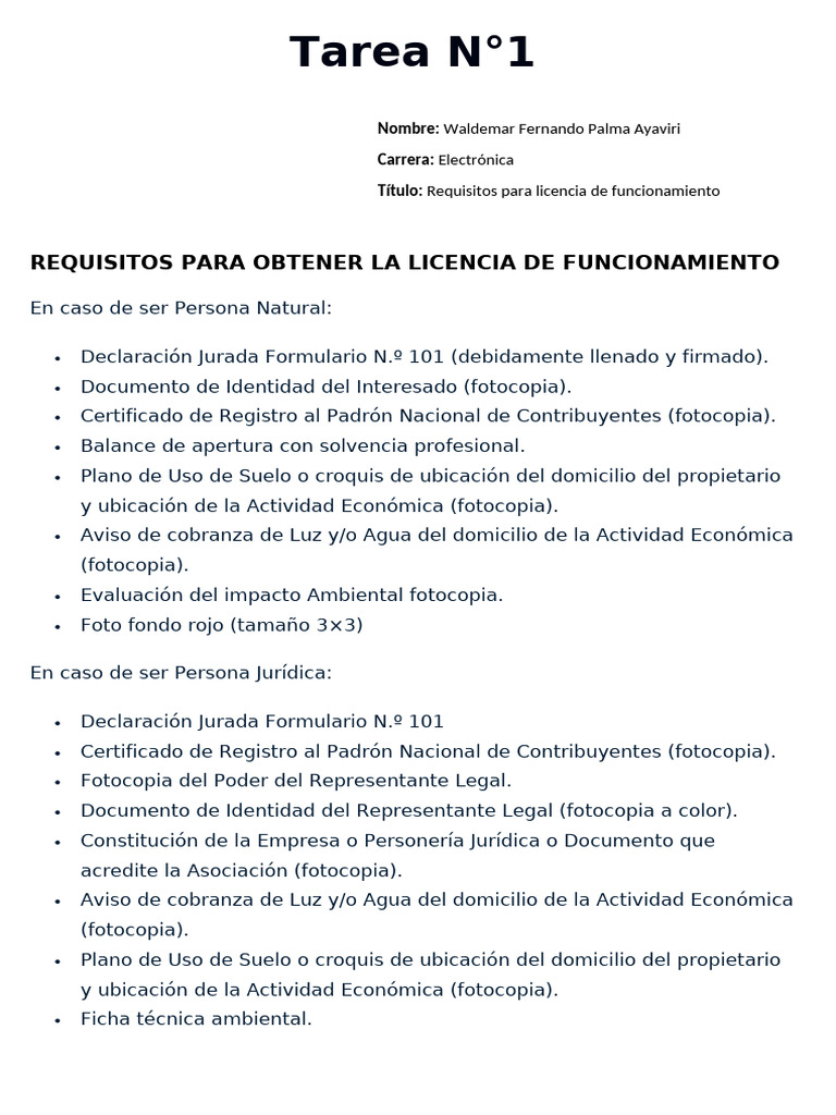 Tarea N1 | PDF | Derecho