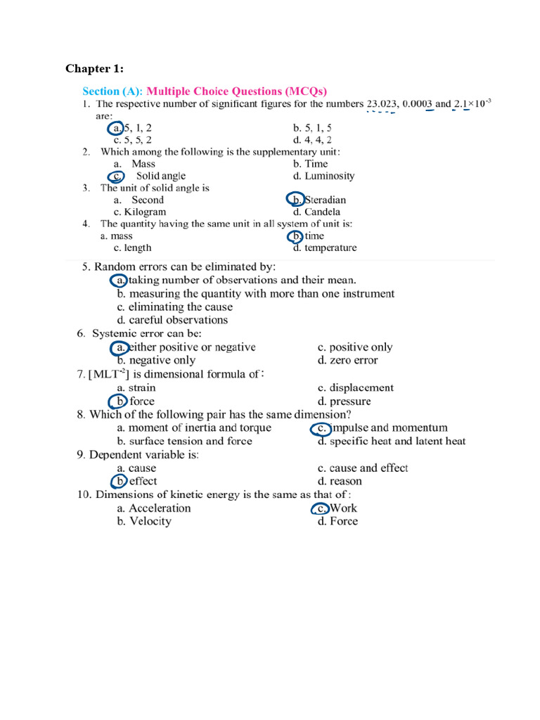 Xi Physics Mcqs Kb | PDF