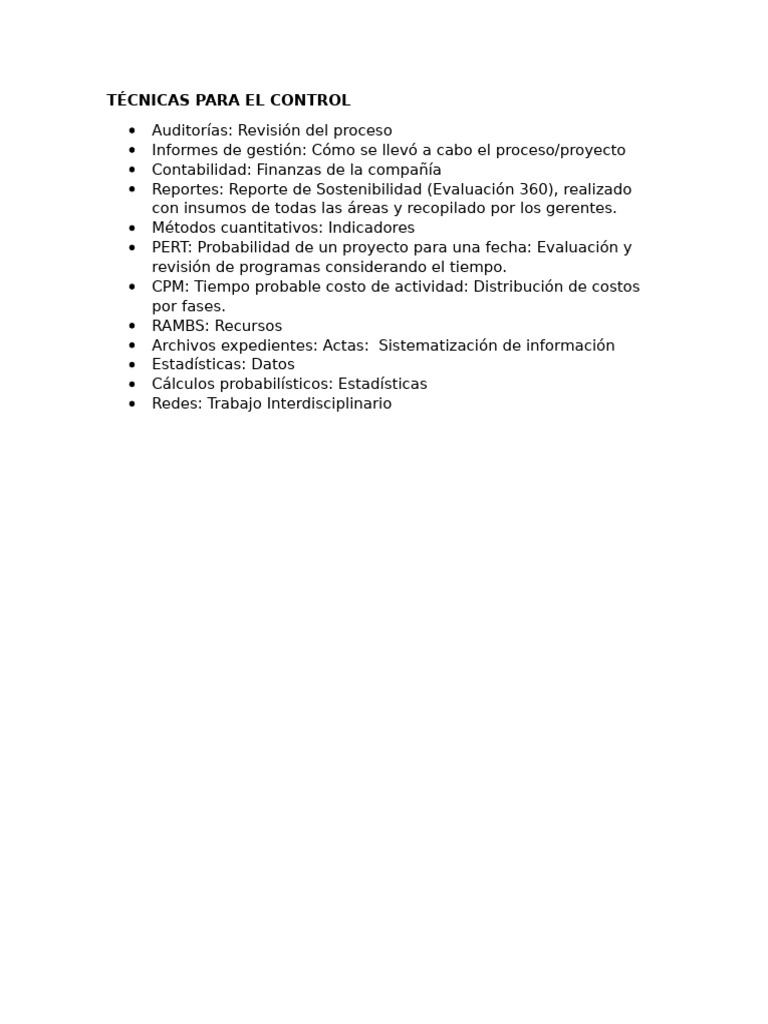 Control Gerencial | PDF