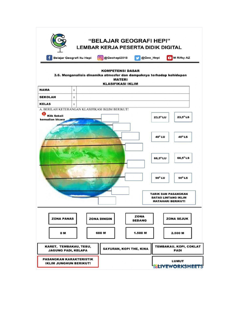 LKPD Klasifikasi Iklim | PDF