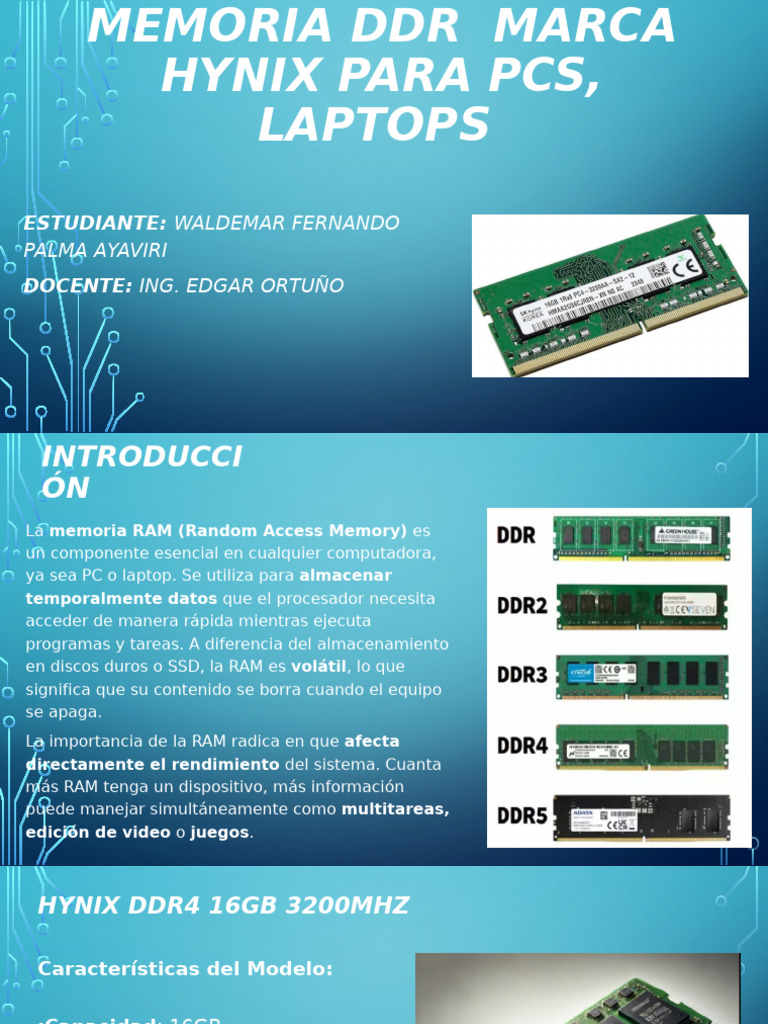 Memoria DDR4 | PDF | Informática | Tecnología