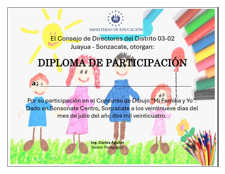 Diploma de Participacion | PDF