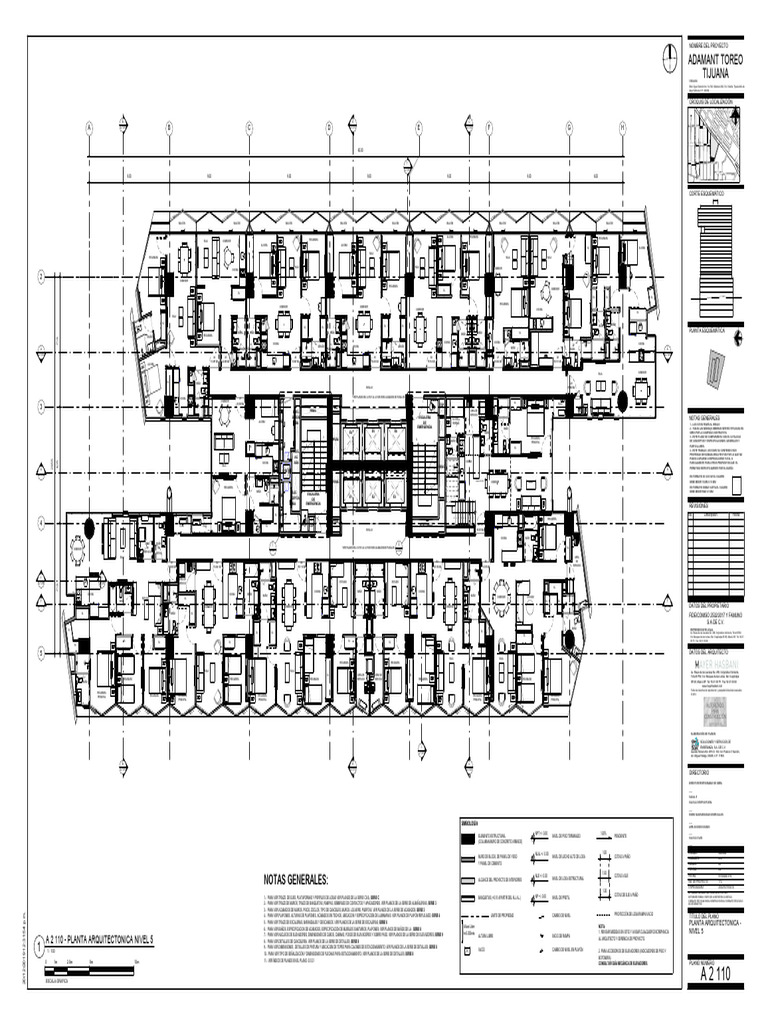 A 2 110 - Planta Arquitectonica - Nivel 5 | PDF