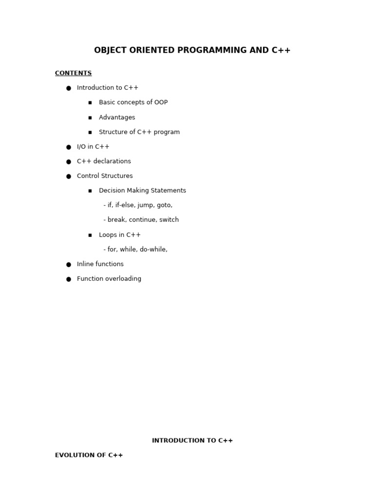 C++ Notes | PDF | Class (Computer Programming) | C++