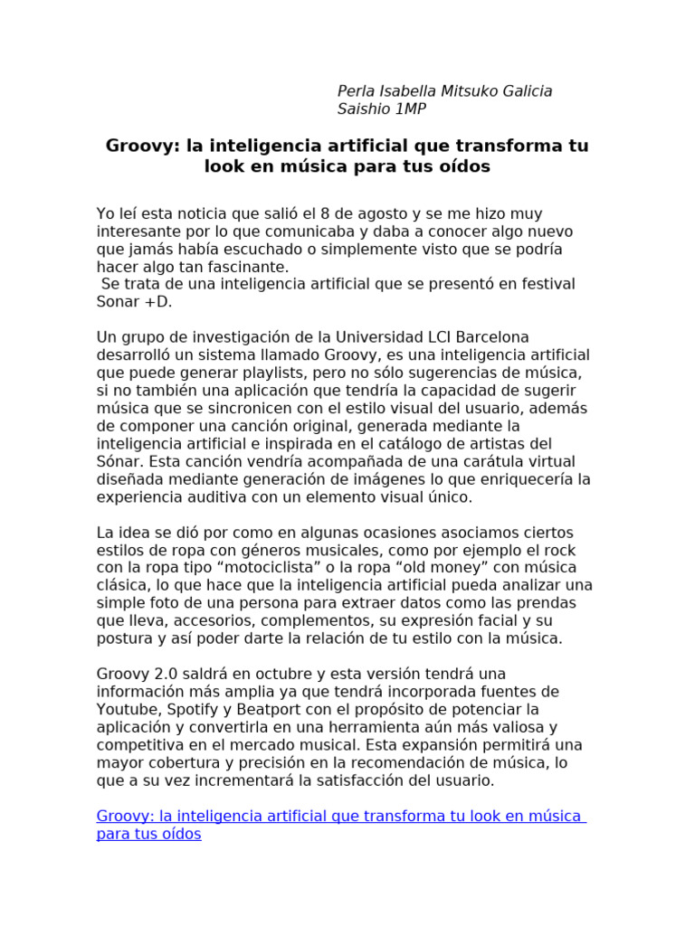 Noticia 1 Groovy | PDF