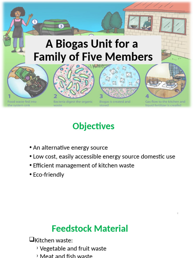 A Biogas Unit For A Family of Five - Group 03 | PDF | Biogas ...