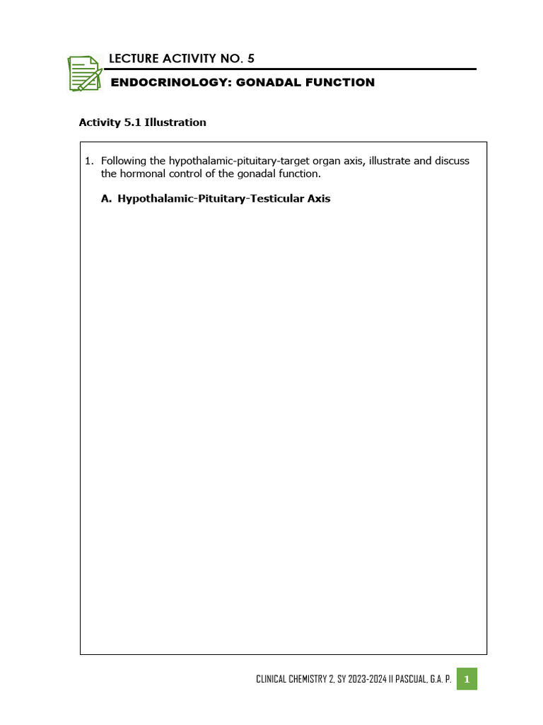 Endocrinology: Gonadal Function Guide | PDF