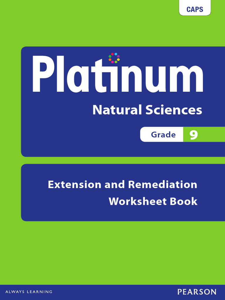 Grad 9 NS Platinum Work Sheets | PDF | Chemical Elements | Atoms