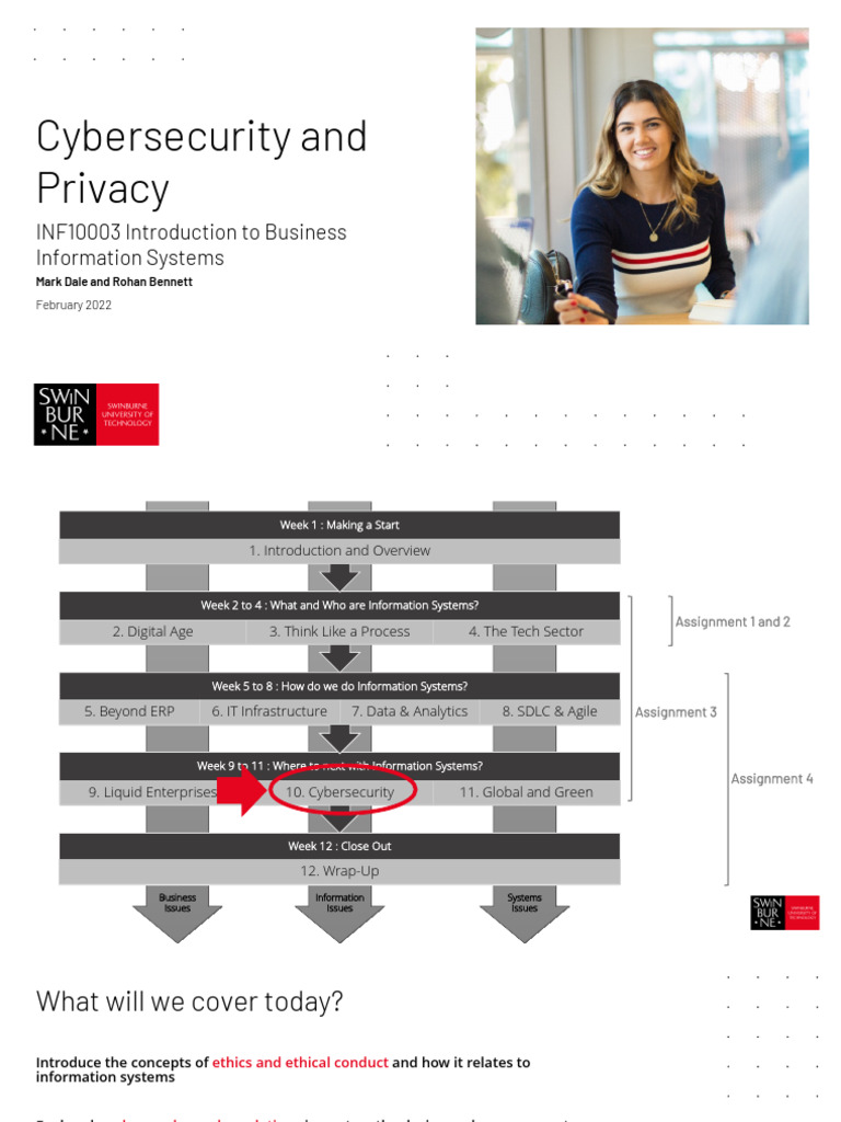 INF10003_2022_L10_Cyber | PDF | Privacy | Computer Security