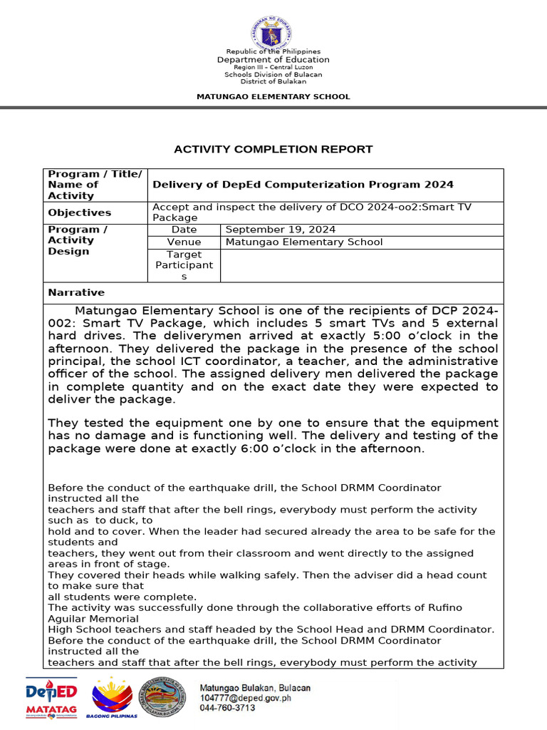 ACR ICT Laboratory 2023 2024 | PDF