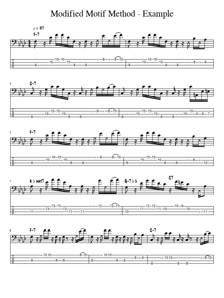 MMM - Example Bassline | PDF