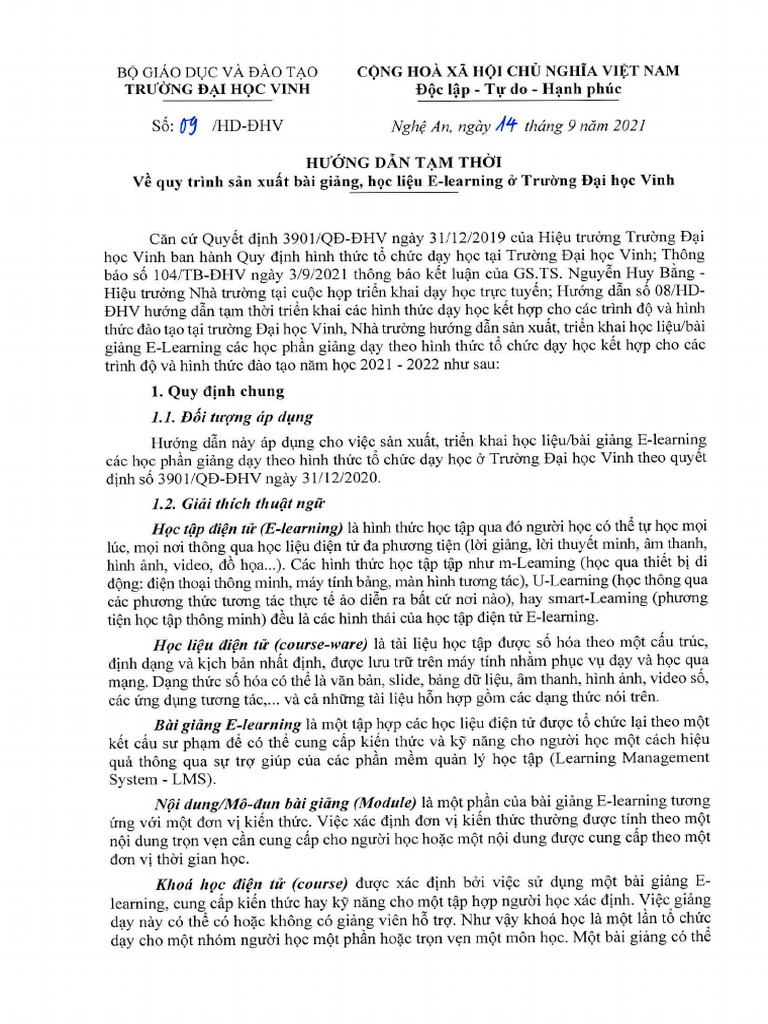 hoc lieu đai học vinh | PDF | Educational Technology