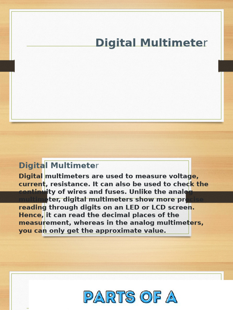 Lesson 7 Digital Multimeter and Clampon Tester | PDF