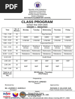 GRADE 3 Class Program 2024 2025 FINAL MATATAG | PDF | Science | Educational Institutions