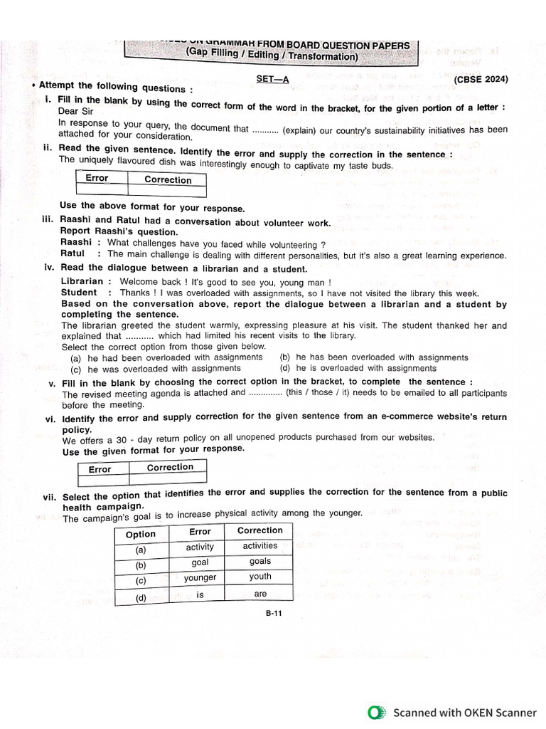 Grammar Practice 1 | PDF