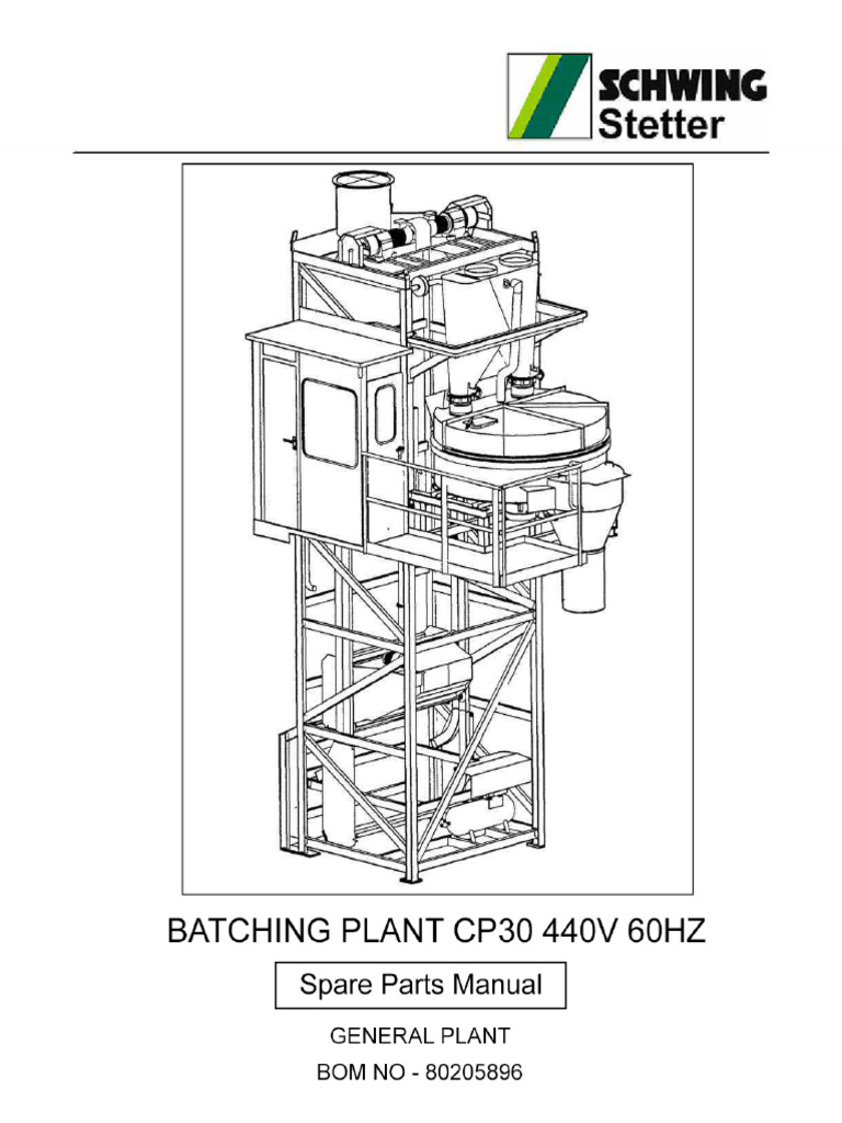 CP30 Batching Plant Parts Catalog | PDF | Manufactured Goods | Tools