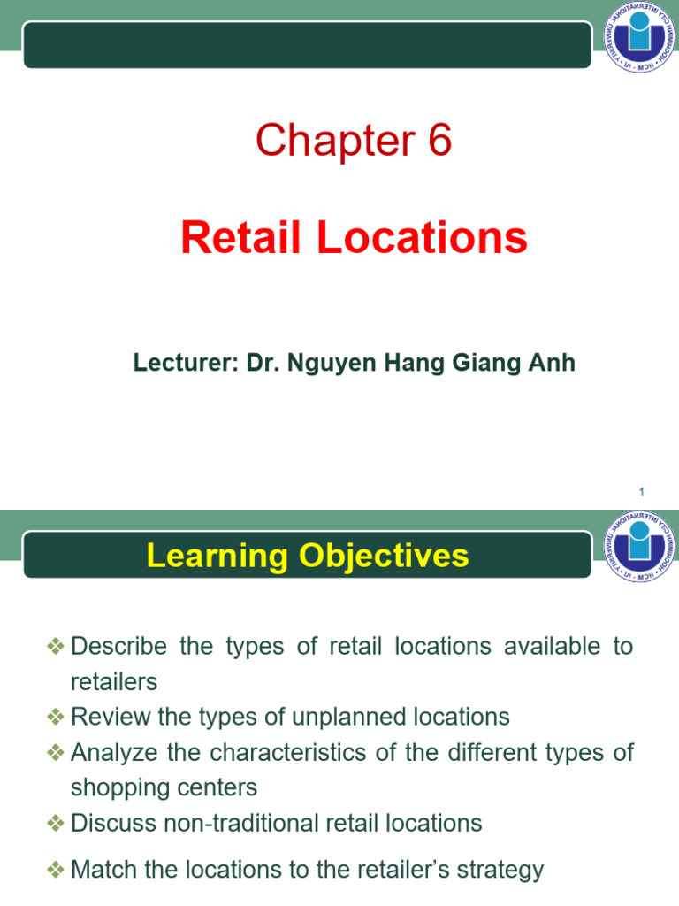 Chapter 6_Retail Location | PDF | Retail | Shopping Mall