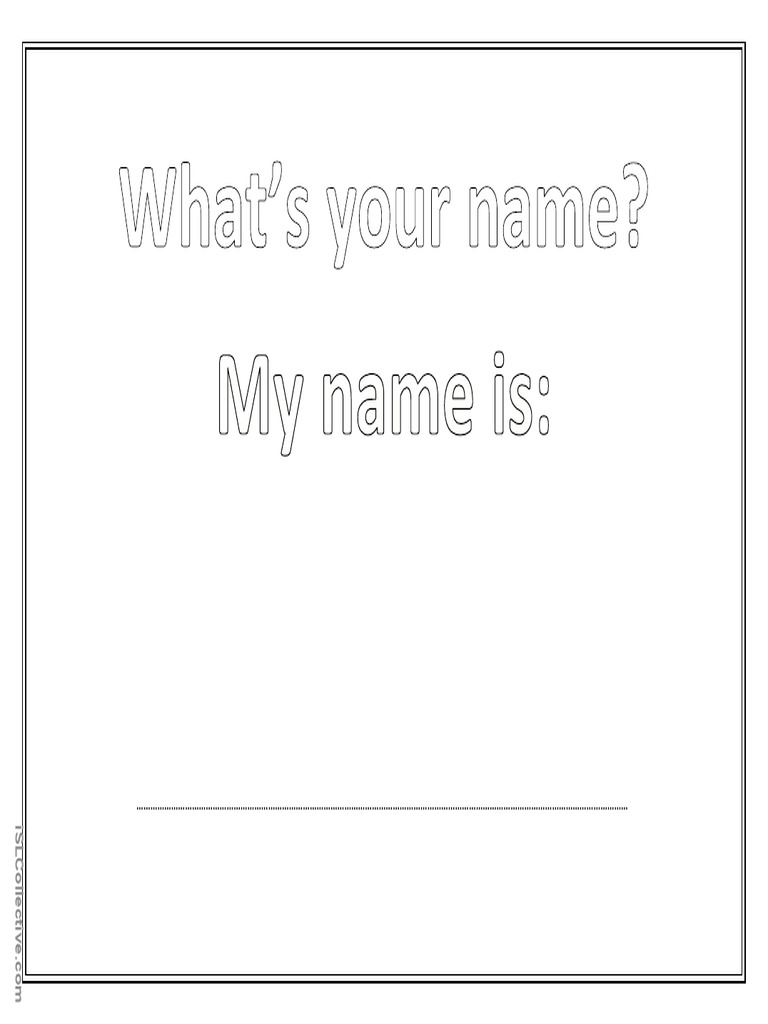 What's Your Name | PDF