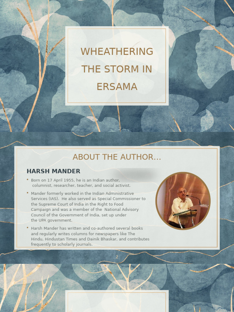 Weathering The Storm in Ersama-1 | PDF | Wound | Atlantic Hurricanes