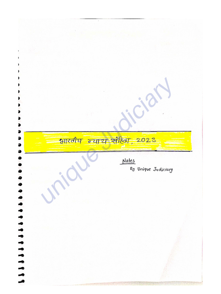 BNS notes sample (1) | PDF