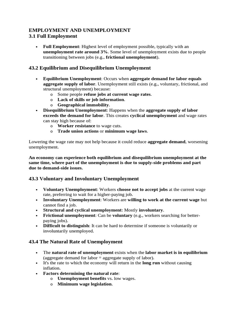 Understanding Employment and Unemployment Trends | PDF | Cost Of Living ...