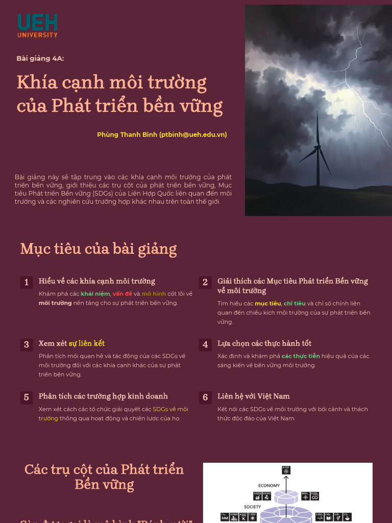 Bai-giang-4A-Khia-canh-moi-truong-cua-PTBV - SDGs 7, 13 | PDF
