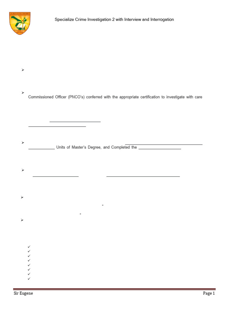 SCI-2-week-3 | PDF | Crime Scene | Forensic Science SCI-2-week-3 | PDF | Crime Scene | Forensic Science