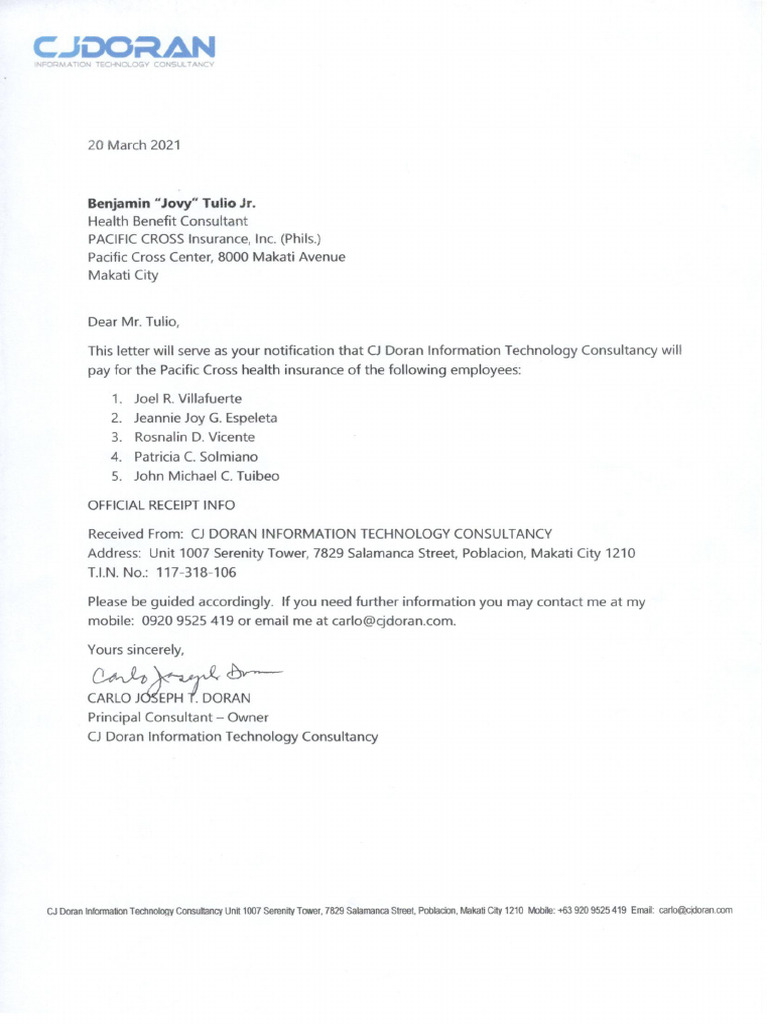 Notification Letter | PDF
