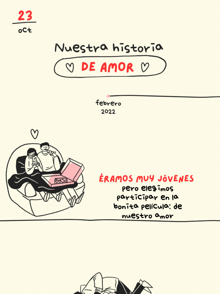 Presentación Historia de Amor San Valentín Ilustrada Beige - 20241023 ...