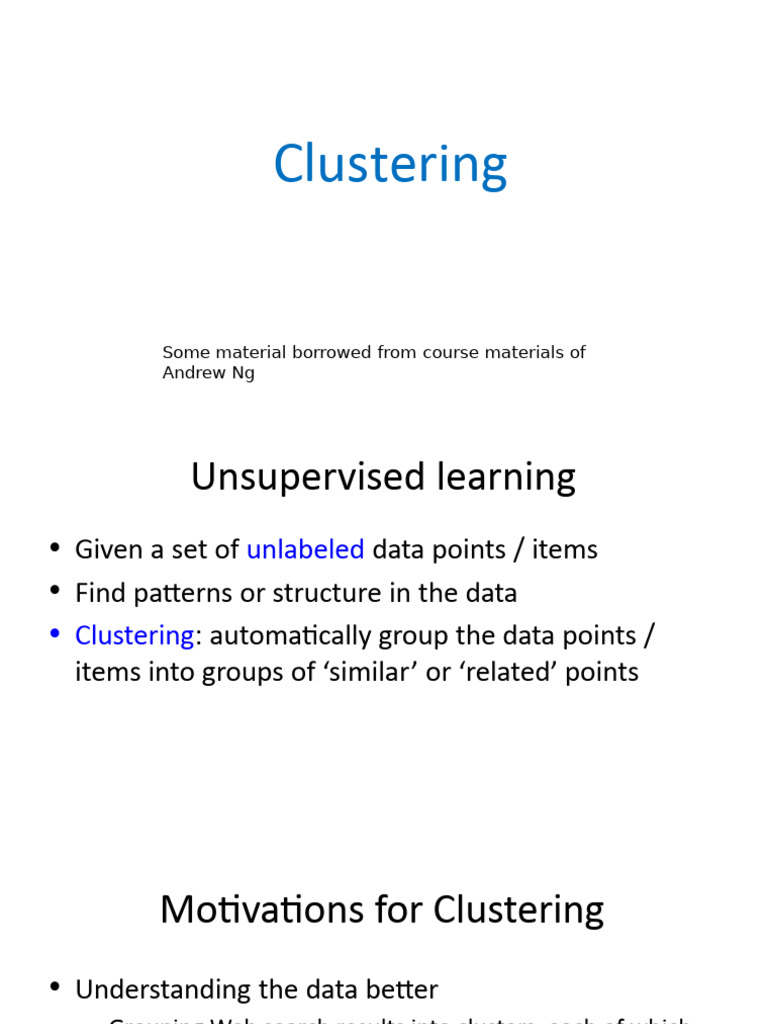 ML - 8 | PDF | Cluster Analysis | Algorithms And Data Structures