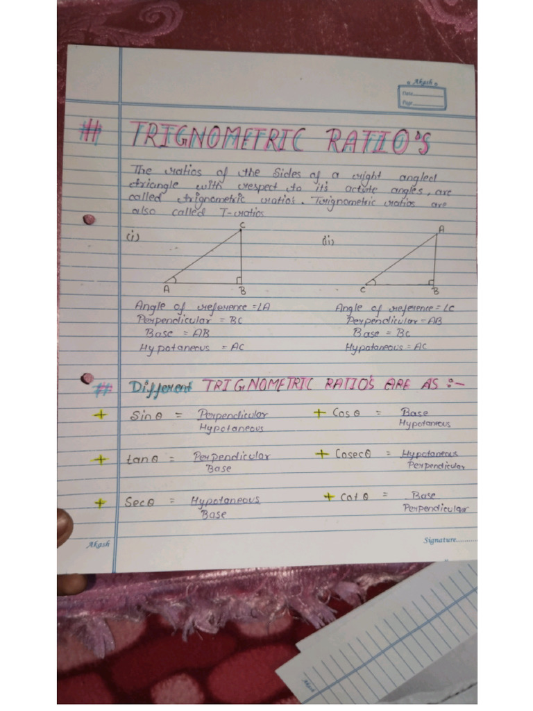 Trigonometric Ratios | PDF