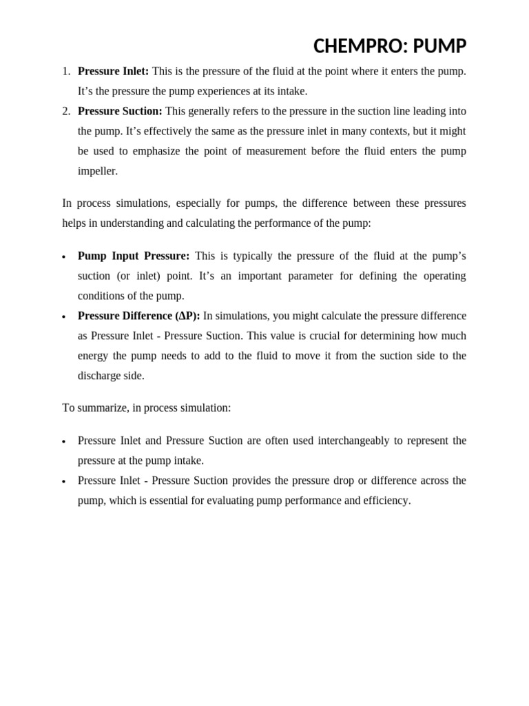 Pump Simulation | PDF | Technology & Engineering