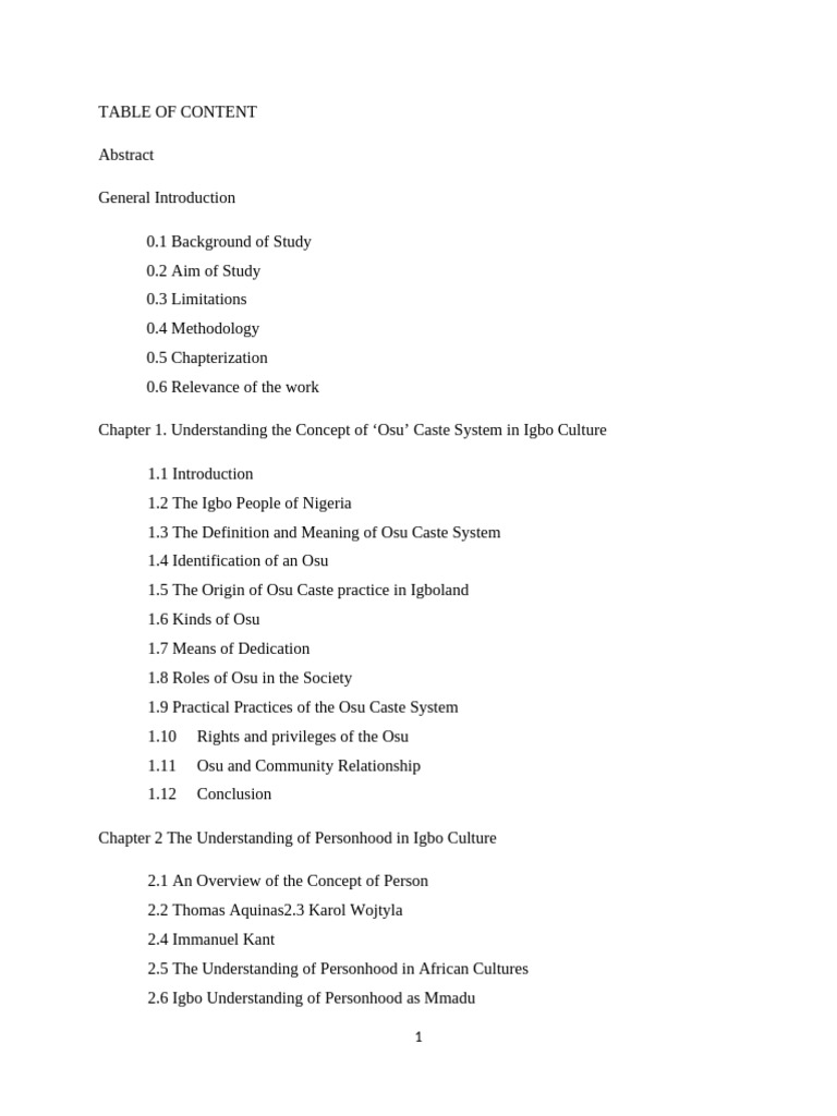 Exploring the Osu Caste in Igbo Culture | PDF | Caste | Concept