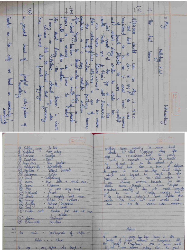 English Holiday HW | PDF